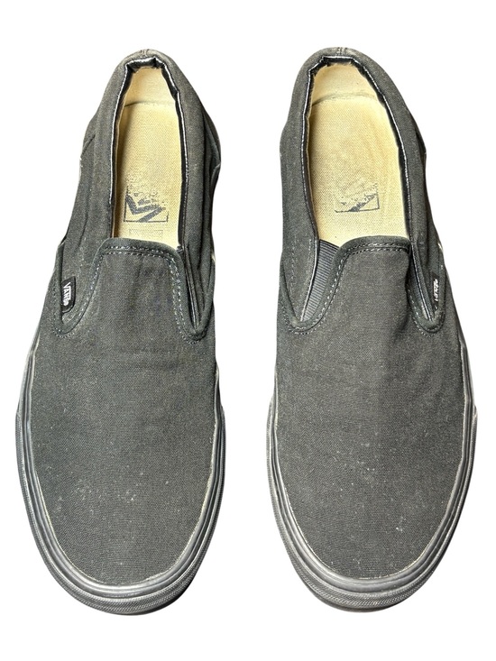 Vans | Shoes | Vans Classic Slipon Black Canvas Sneakers Men | Poshmark